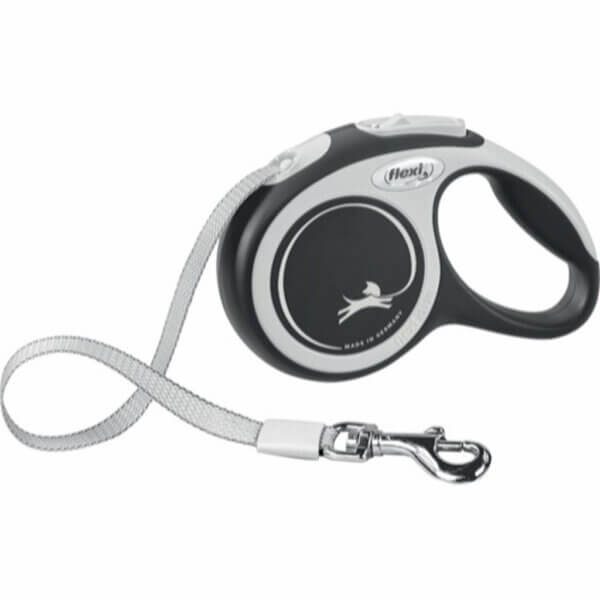 Flexi New comfort bånd Sort XS - 3 m | Loppetjansen - Alt til kæledyr