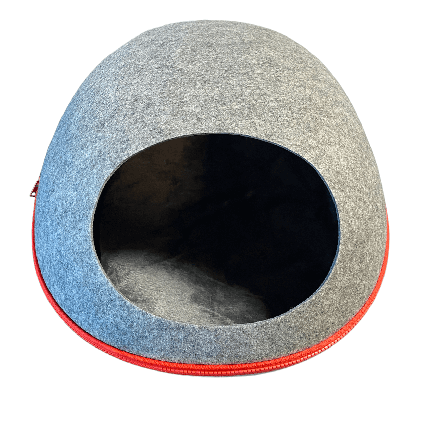 Kattehule i filt grå | Loppetjansen - Alt til kæledyr